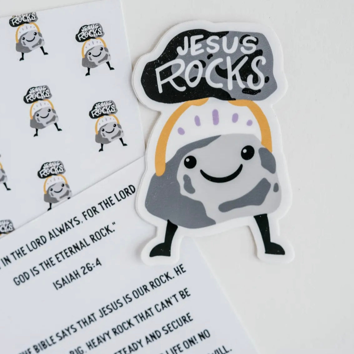 Sticker | Jesus Rocks – Lovely & True Faith Boutique